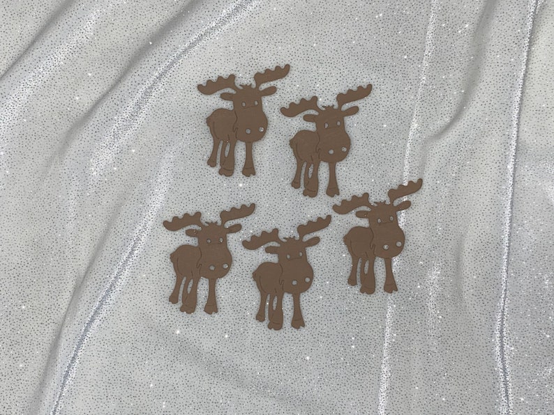 Moose Die Cuts Embellishments Paper Cuts Scrapbooking Card - Etsy