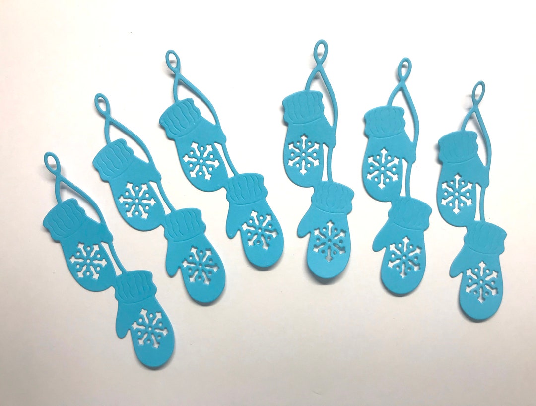 6 Mittens Die Cuts,paper Cuts,embellishments,christmas,scrapbooking ...