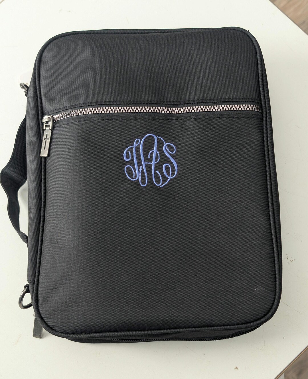 Personalized Bible Case, Black Water Resistant Zippered Book Cover - Etsy