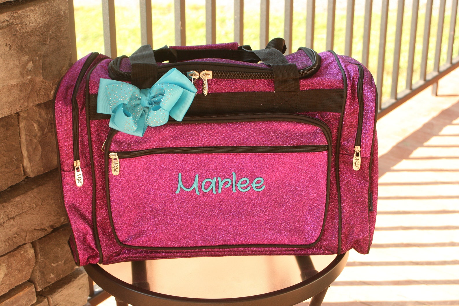 Glitter Dance Bag Hot Pink Duffel Bag | Etsy