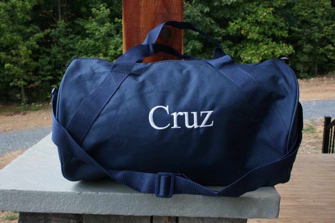 Personalized Navy Duffle Bag: Monogrammed Gym, Dance, or Cheer Bag - Etsy