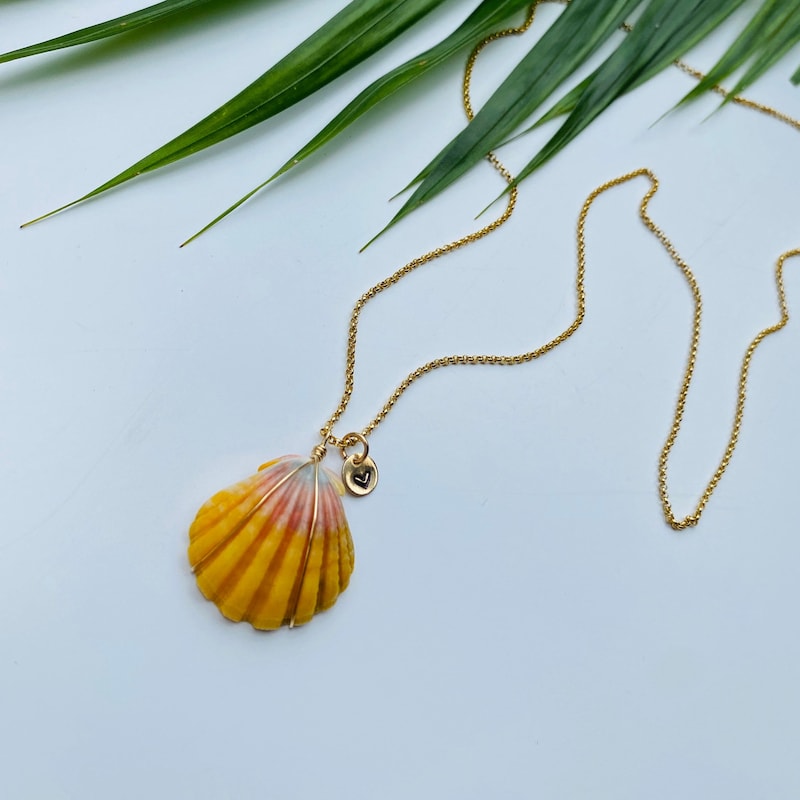 Sunrise Shell Necklace - Etsy