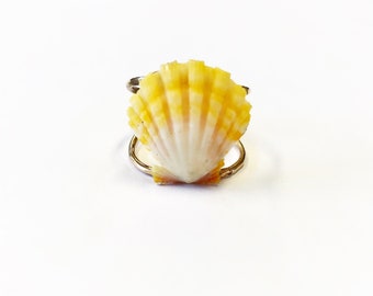 Sunrise Shell Ring | Etsy