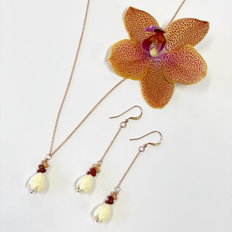 Pikake Ombre Niihau Shell Necklace or Earrings - Etsy