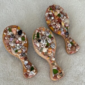 Kauai Shell & Seaglass Mini Bamboo Brush - Etsy