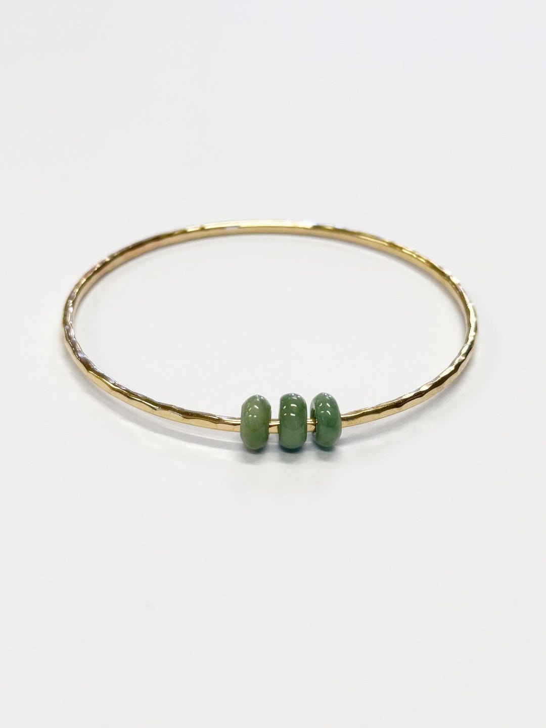 Jade Trio Bangle in Your Choice of Material - Etsy