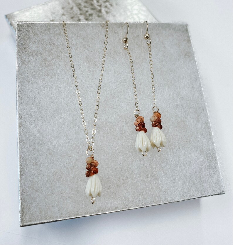 Pikake Ombre Niihau Shell Necklace or Earrings - Etsy