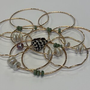Jade Trio Bangle in Your Choice of Material - Etsy