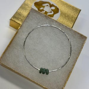 Jade Trio Bangle in Your Choice of Material - Etsy