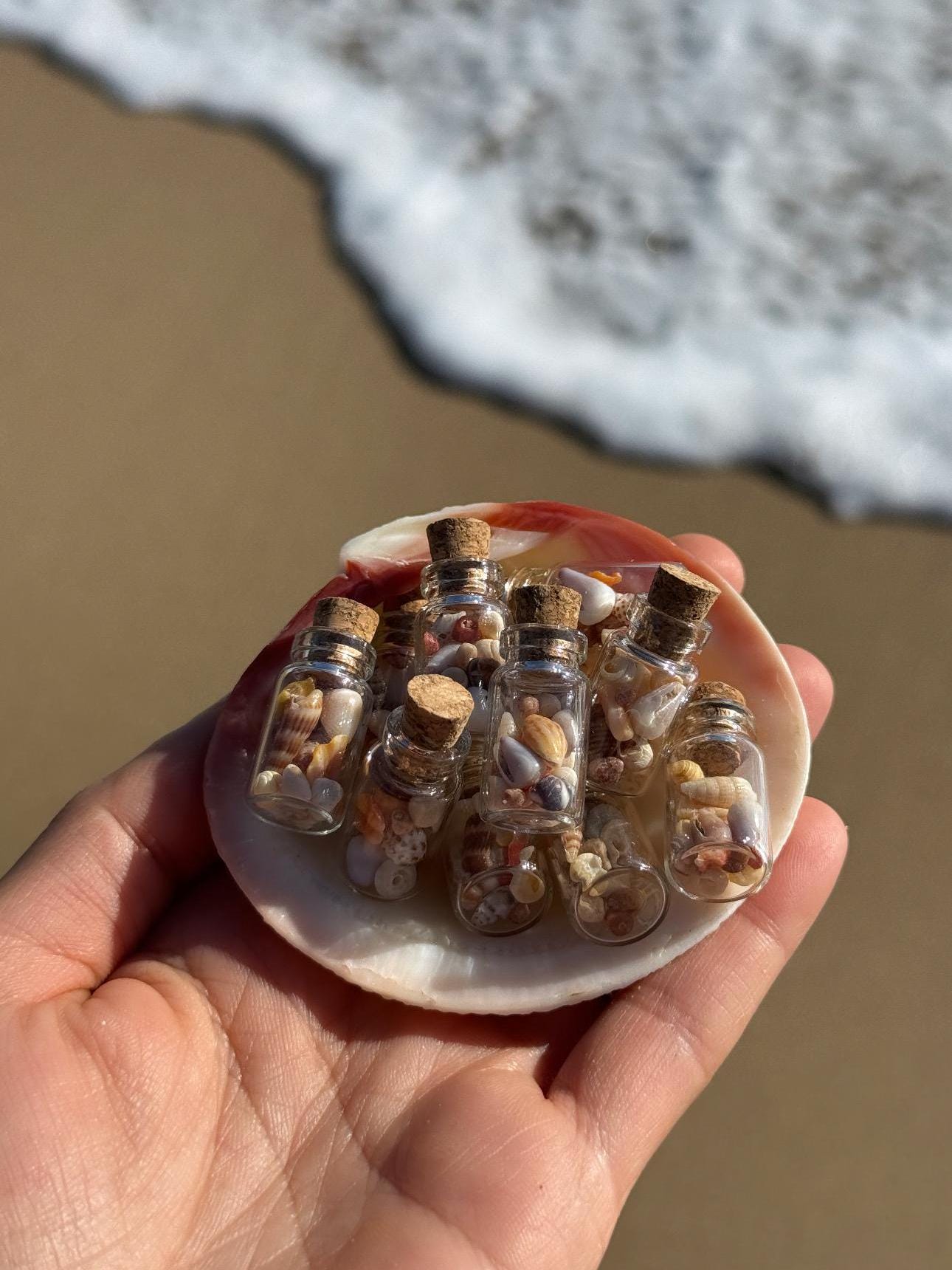 Teeny Tiny Kauai Shell Glass Bottles - Etsy