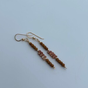 Tahitian Keshi Pearl Earrings: Kahelelani Shells, Sandalwood, Handmade ...