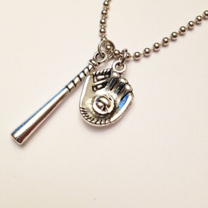 Baseball Charm Necklace, Ball Chain, Easter Gift, Sports Jewelry ...