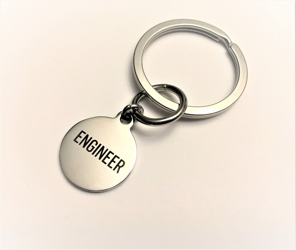 Engineer Key Chain Architect Stainless Steel Key Ring Gift - Etsy