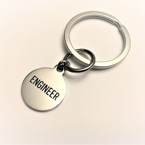 Laser Etched Stainless Steel Engineer/architect Key Ring - Etsy