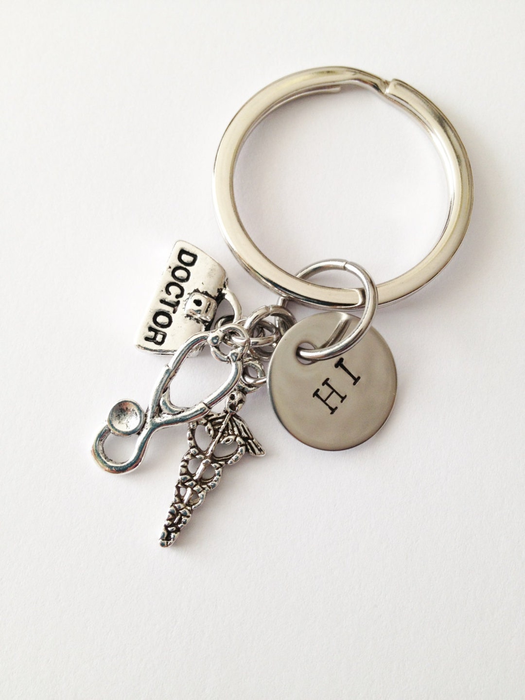Personalized Doctor Key Ring, Stainless Steel Keychain, Gift for Doctor ...