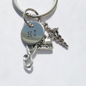 Personalized Doctor Key Ring, Stainless Steel Keychain, Gift for Doctor ...