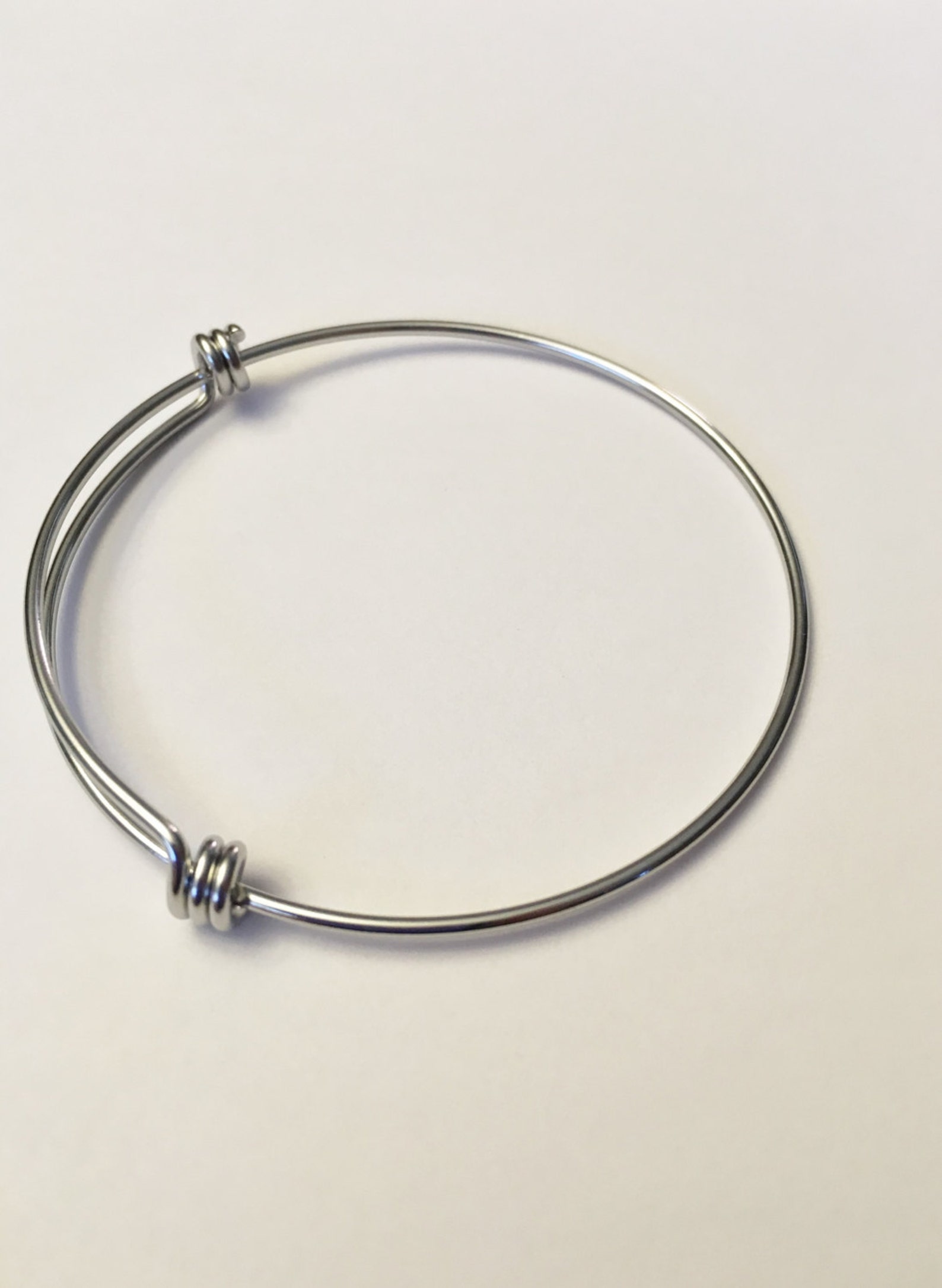 Secretary Theme Adjustable Stainless Steel Bangle | Etsy