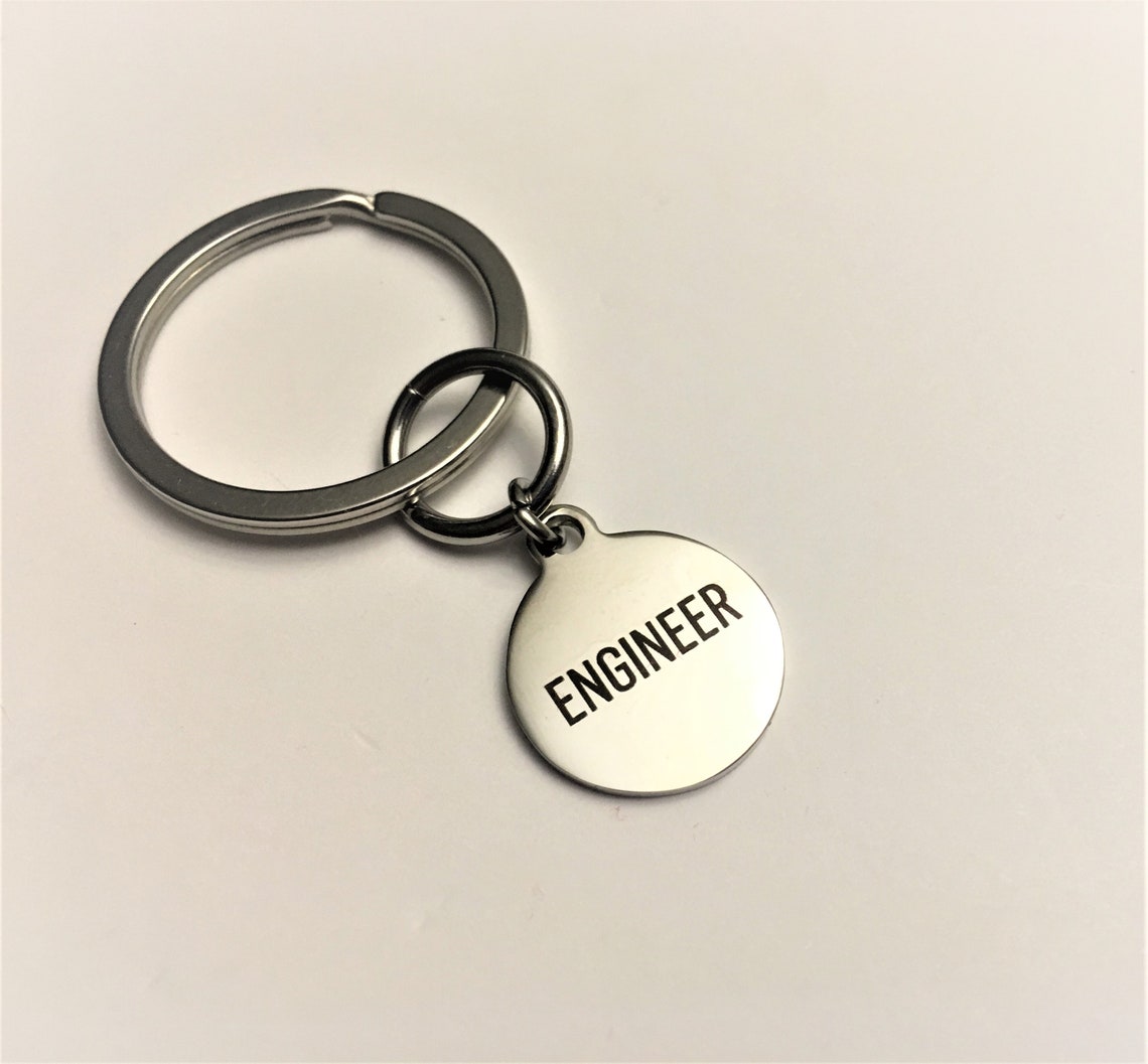 Engineer Key Chain Architect Stainless Steel Key Ring Gift - Etsy
