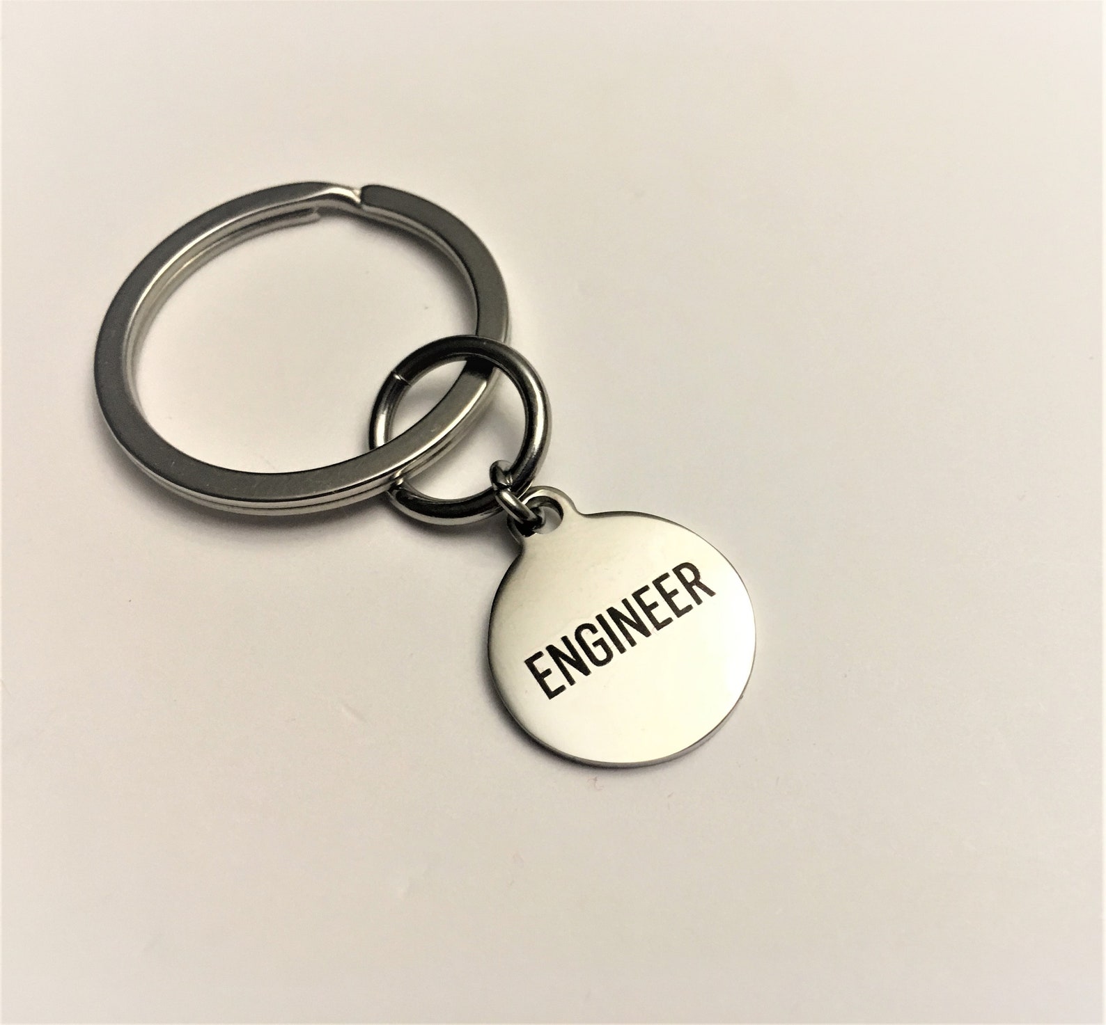Engineer Key Chain Architect Stainless Steel Key Ring Gift - Etsy