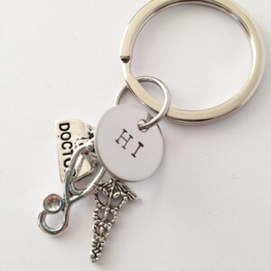 Personalized Doctor Key Ring, Stainless Steel Keychain, Gift for Doctor ...