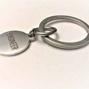 Engineer Key Chain, Architect Stainless Steel Key Ring, Gift for Her ...