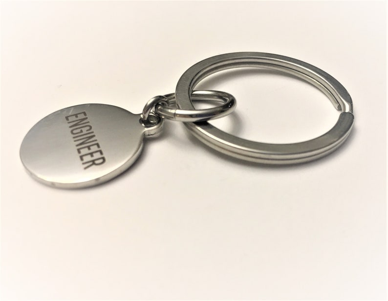 Laser Etched Stainless Steel Engineer/architect Key Ring - Etsy
