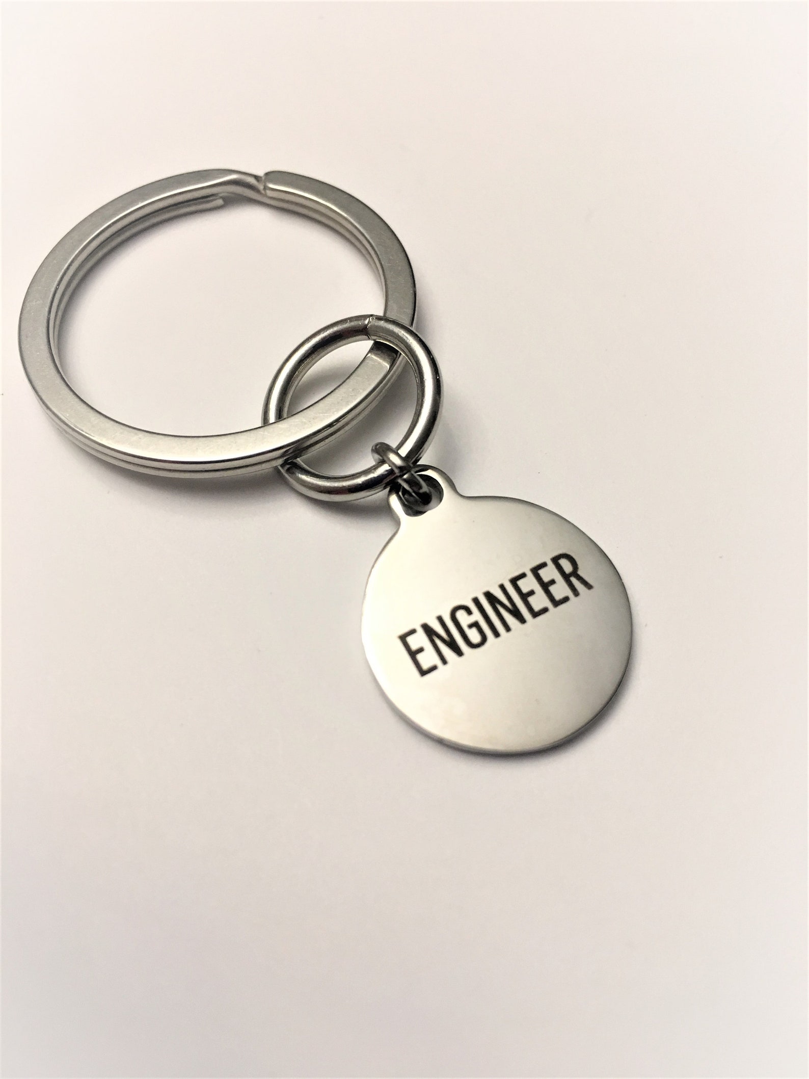 Engineer Key Chain Architect Stainless Steel Key Ring Gift | Etsy