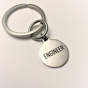 Engineer Key Chain, Architect Stainless Steel Key Ring, Gift for Her ...