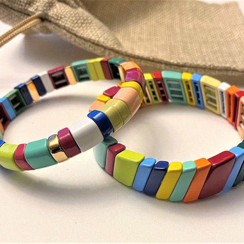 Tile Bracelet - Etsy