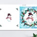 Snowman Christmas Printable Card, Digital Holiday Card, Cute Xmas ...