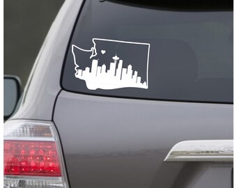 Washington State Flag Adhesive Decal Vinyl Stickers - Etsy