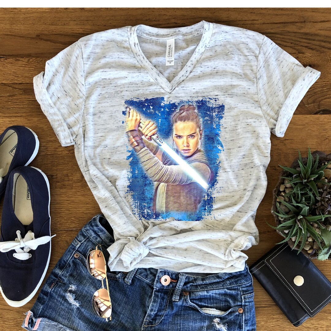 Rey Skywalker, Star Wars Shirt, Rey T-shirt, the Last Jedi, V-neck ...