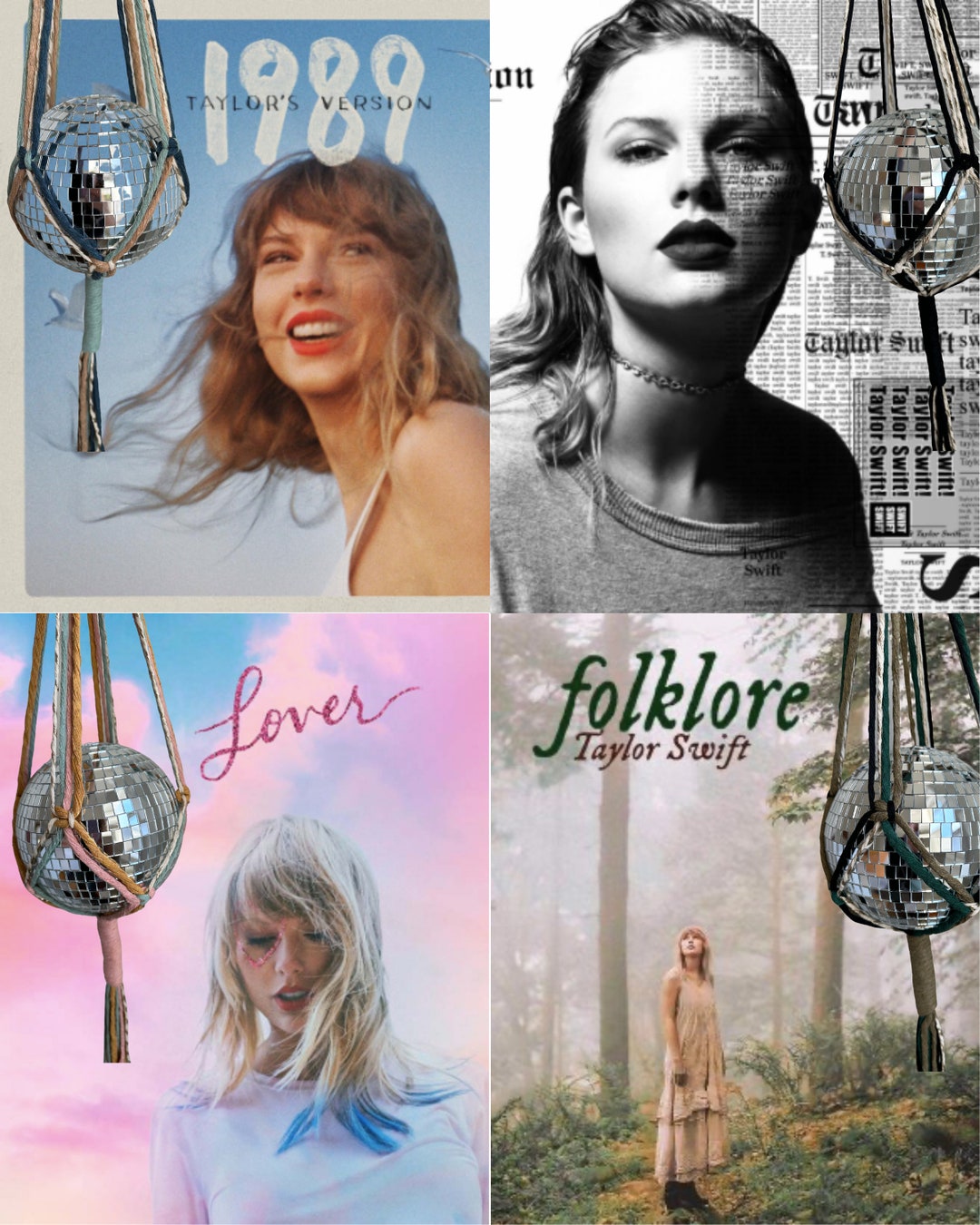 Swiftie Eras Tour Mirrorball Taylor Swift Disco Ball One for Each Album ...