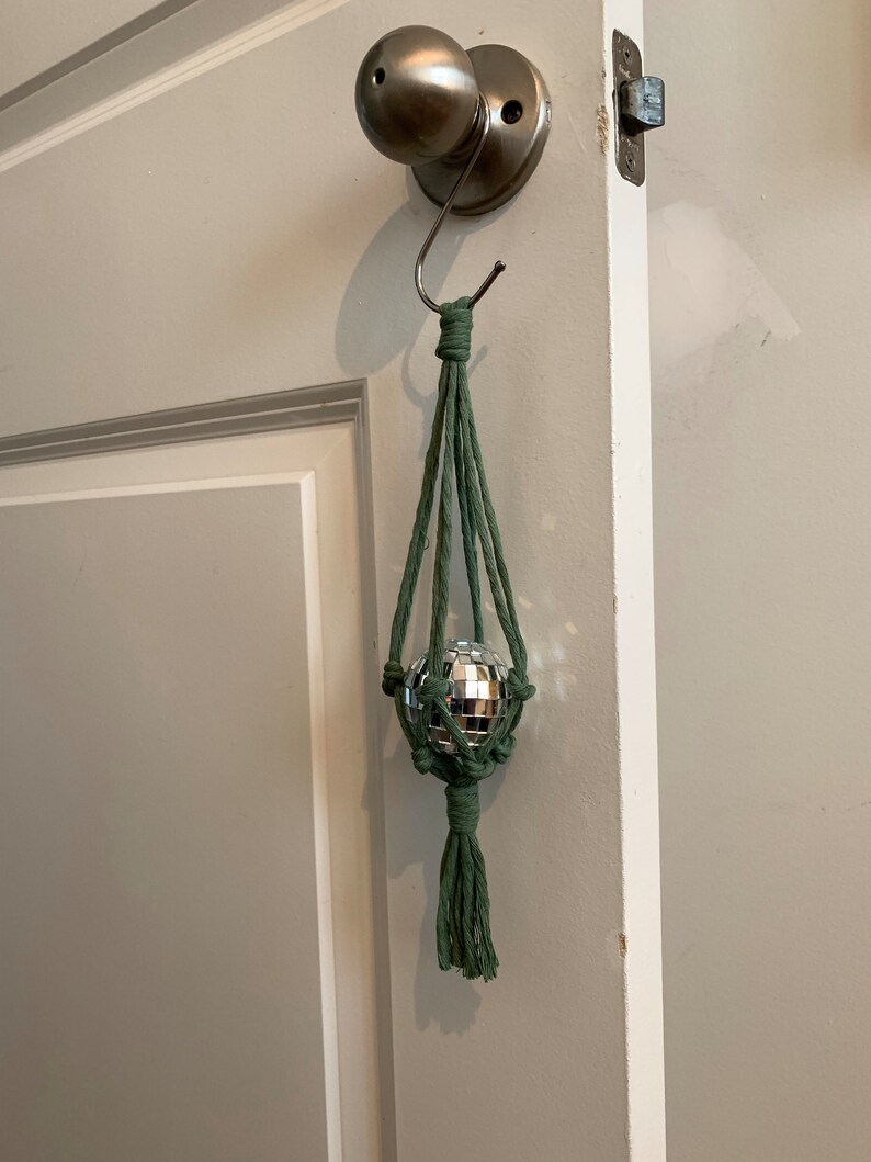 Disco Minis Mini Macrame Disco Ball Hanger 2 Disco - Etsy