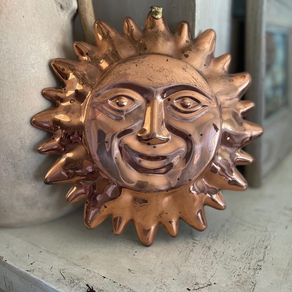 Copper Sun Wall Art - Etsy