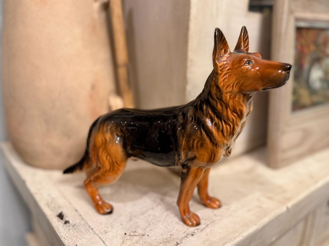 Vintage Goebel West Germany Ceramic German Shepherd Figurine - Etsy