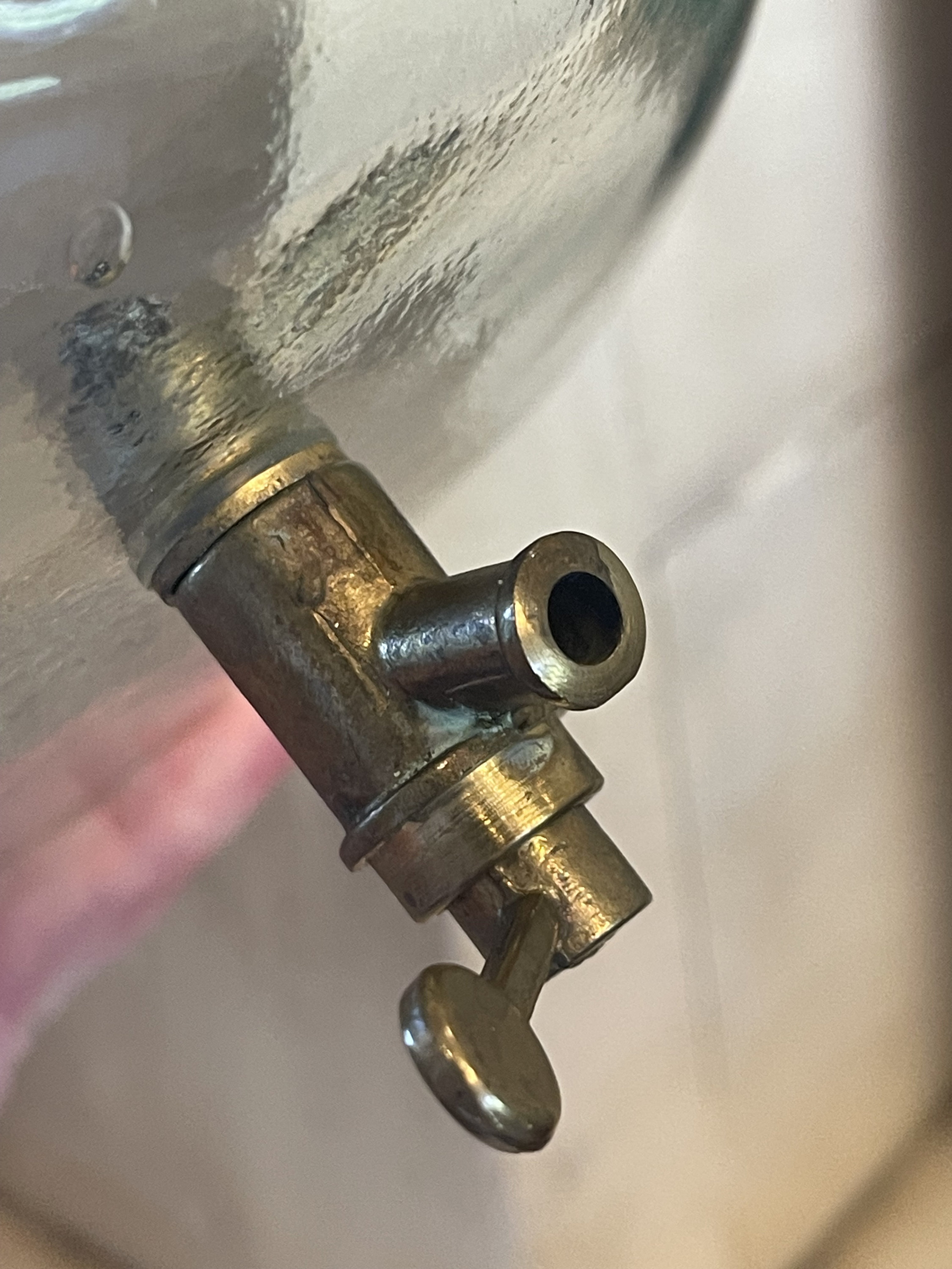 Vintage Italian Tinted Green Glass Wine Bottle Spigot - Etsy