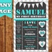 Chevron Chalkboard Sign First Birthday Chalkboard Poster - Etsy