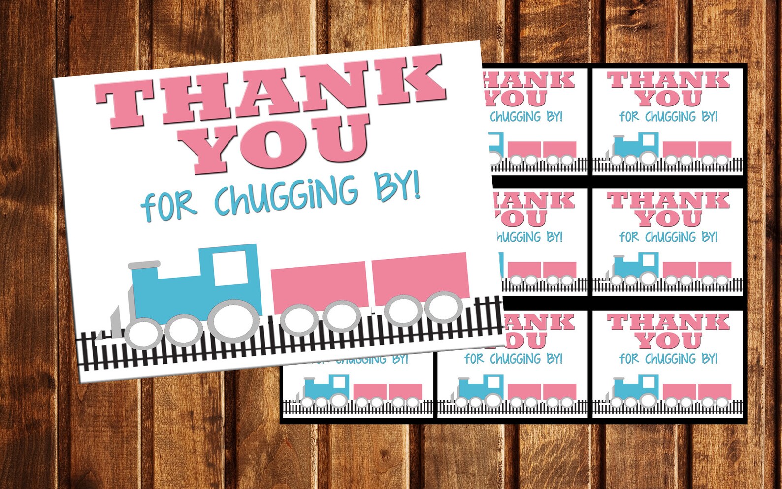 Train Thank You Tags Train Favor Tags Train Birthday Tags - Etsy
