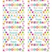 First Day of School Favor Tag, First Day of School Tags, PRINTABLE ...