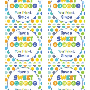 End of School Year Favor Tag, Last Day of School Tags, PRINTABLE Last ...