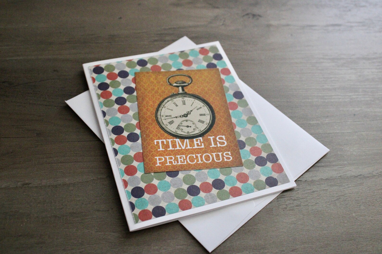 Precious Time Greeting Card Inspirational Card Thank You | Etsy