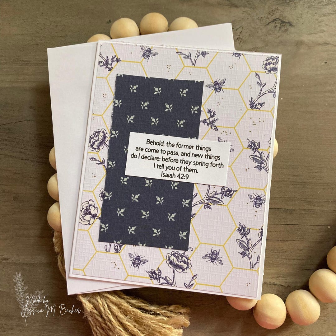 KJV | New Things Do I Declare Scripture Greeting Card | Isaiah 42:19 ...
