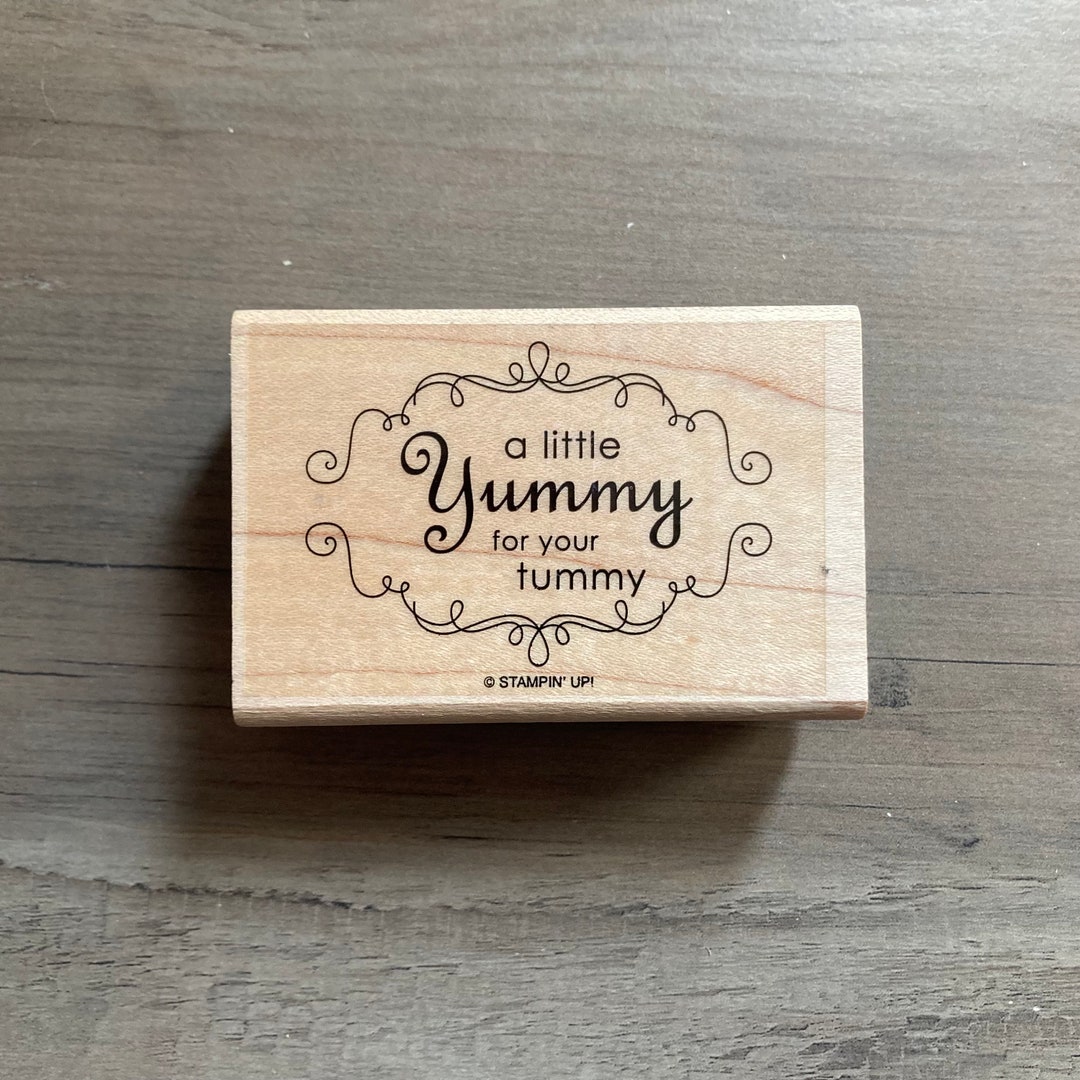 A Little Yummy for Your Tummy - Stampin Up - Etsy