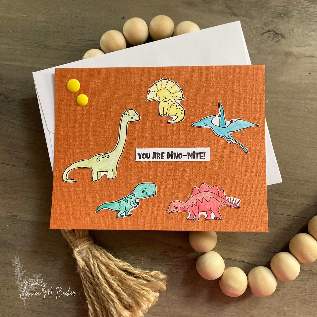 You Are Dino-mite Valentine Card | Dinosaur Pun Greeting Card - Etsy