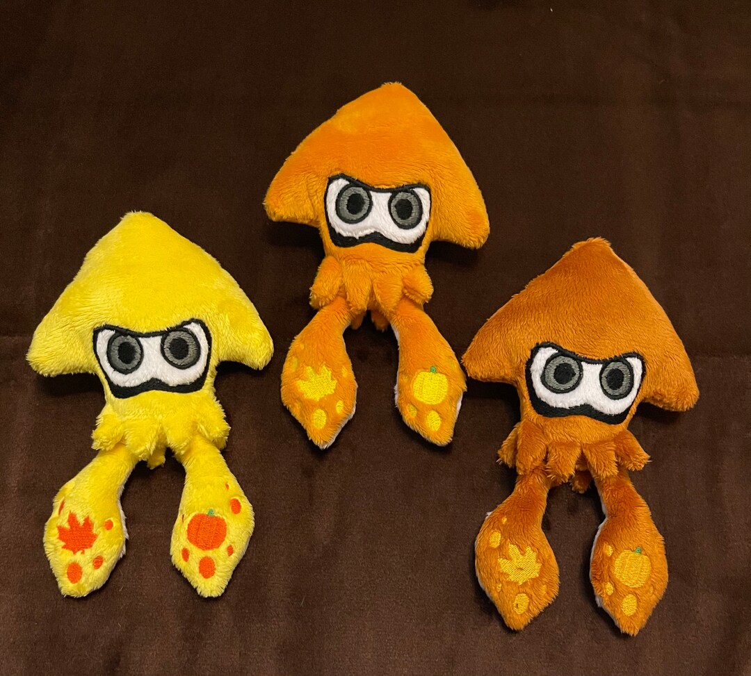 Handmade Fall Squid Bean Filled Plush Inspired by Splatoon - Etsy