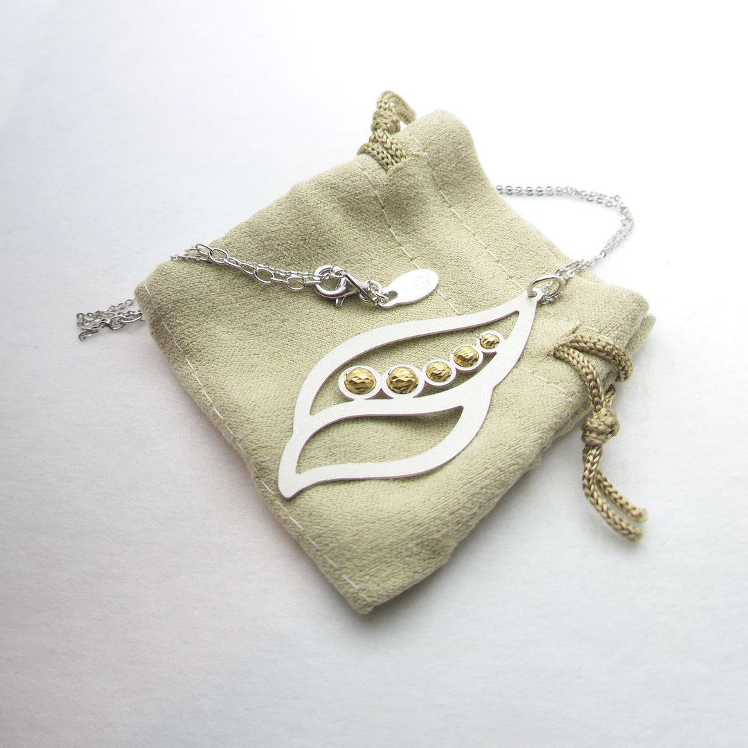 Vintage Frederic Duclos Modernist Sterling Silver 925 Gold Overlay Bead ...