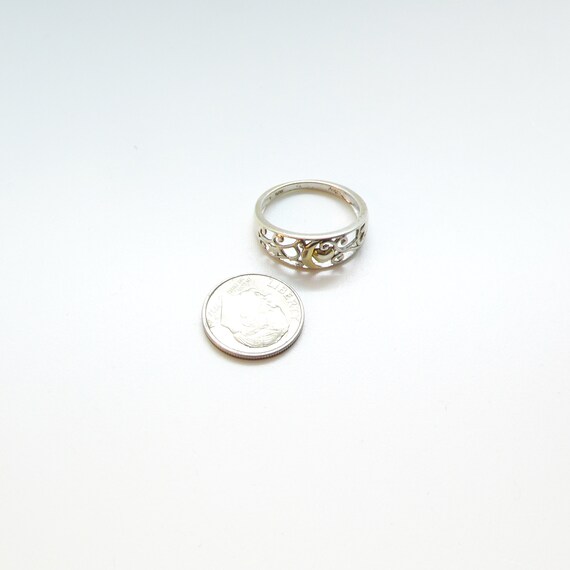 Vintage D'Joy Sterling Silver 925 Gold Vermeil Cut Ou… - Gem