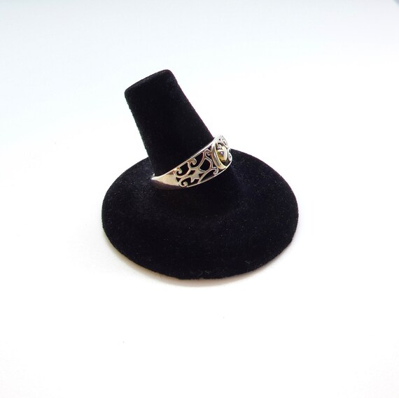 Vintage D'Joy Sterling Silver 925 Gold Vermeil Cut Ou… - Gem