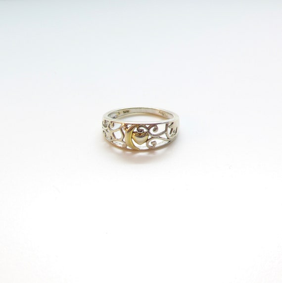 Vintage D'Joy Sterling Silver 925 Gold Vermeil Cut Ou… - Gem